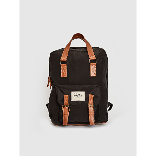 Kemer Detaylı Cepli Sırt Çantası