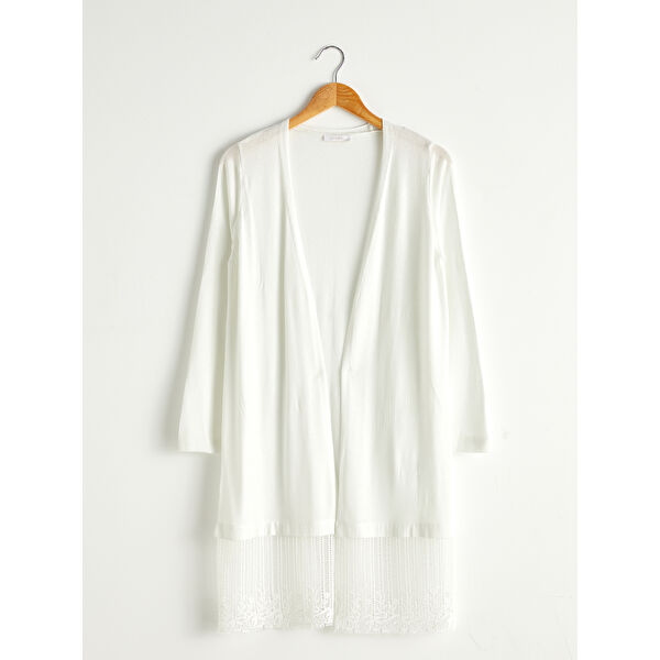 Dantel Detaylı İnce Hırka Dantel Detaylı İnce Hırka