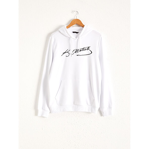 Atatürk Baskılı Kapüşonlu Sweatshirt
