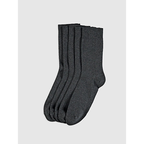 Organik Pamuklu Erkek Soket Çorap 5'li