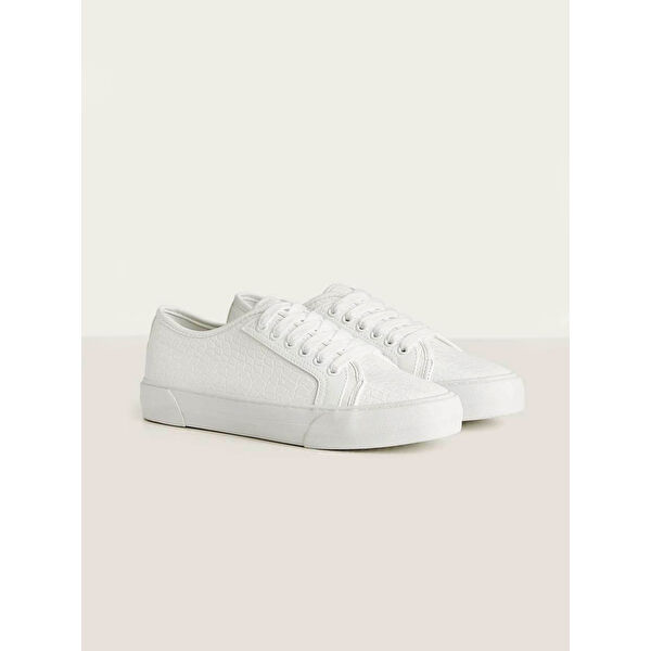 Letoon Kabartma Desenli Spor Ayakkabı