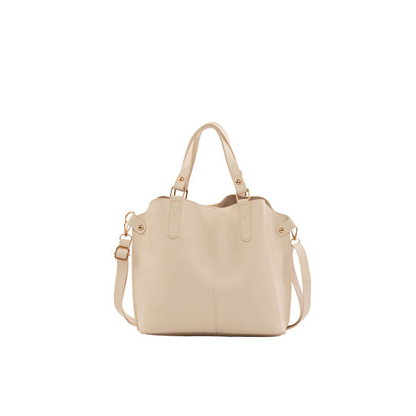 Bagmori Üç Bölmeli Çıtçıt Detaylı Çanta Bagmori Üç Bölmeli Çıtçıt Detaylı Çanta