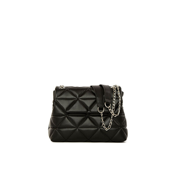 Bagmori Üçgen Nakışlı Kapaklı Çanta