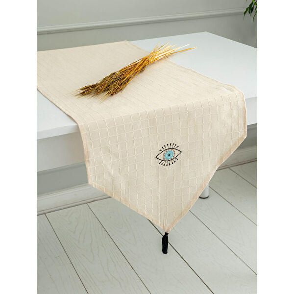 Nakışlı Püskül Detaylı Runner