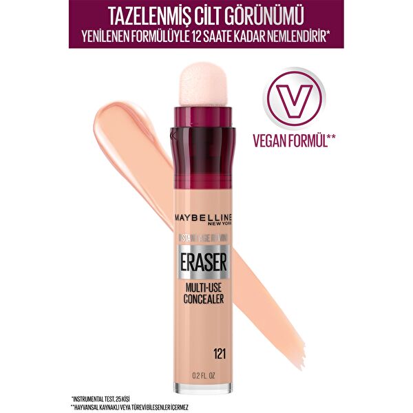 Maybelline New York Instant Anti Age Eraser Kapatıcı - 121 Light Honey Maybelline New York Instant Anti Age Eraser Kapatıcı - 121 Light Honey