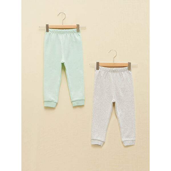 LCW GREEN Kız Bebek Organik Pamuklu Pijama Alt 2'li