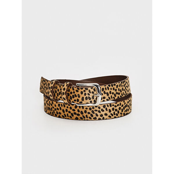 Kadın Leopar Desenli Kemer