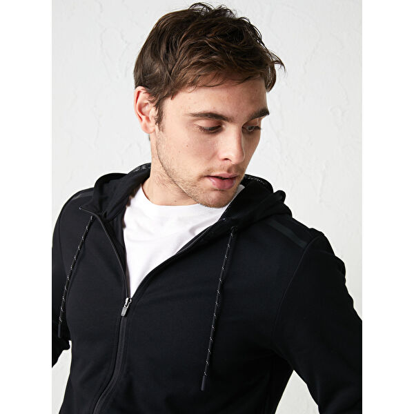 Kapüşonlu Fermuarlı Aktif Spor Erkek Sweatshirt Kapüşonlu Fermuarlı Aktif Spor Erkek Sweatshirt