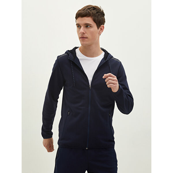 Kapüşonlu Fermuarlı Aktif Spor Erkek Sweatshirt Kapüşonlu Fermuarlı Aktif Spor Erkek Sweatshirt