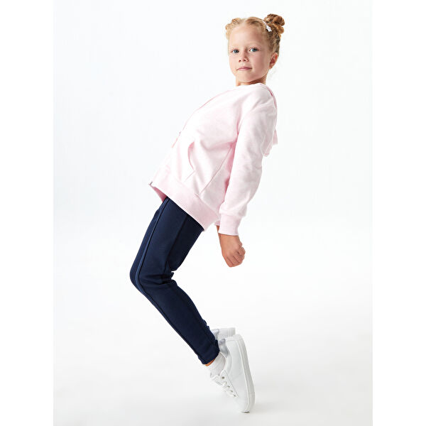 Beli Lastikli Basic Kız Çocuk Tayt Pantolon