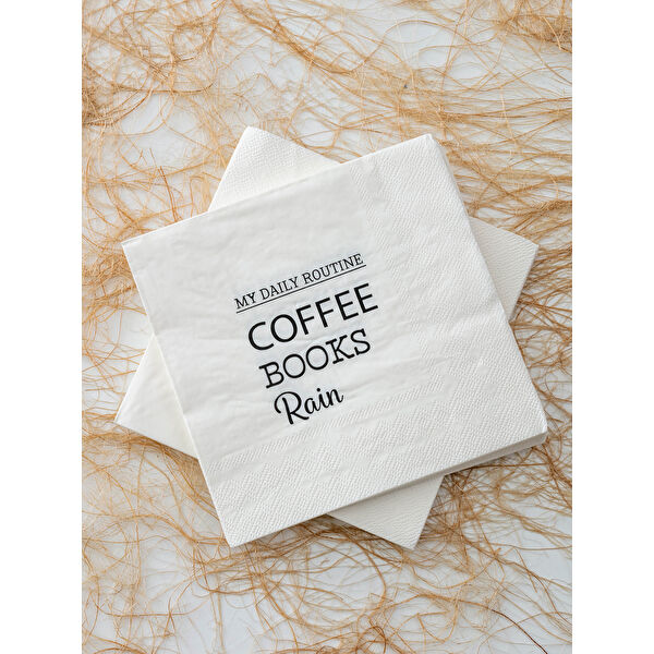 Slogan Baskılı Kağıt Peçete 20'li 33x33 Cm Slogan Baskılı Kağıt Peçete 20'li 33x33 Cm