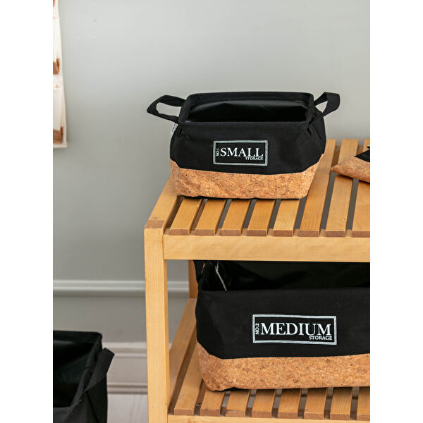 Slogan Baskılı Organizer Sepet 20x16x14 Cm Slogan Baskılı Organizer Sepet 20x16x14 Cm