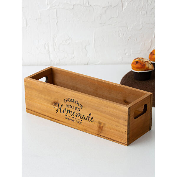 Slogan Baskılı Ahşap Organizer 33x11 Cm Slogan Baskılı Ahşap Organizer 33x11 Cm