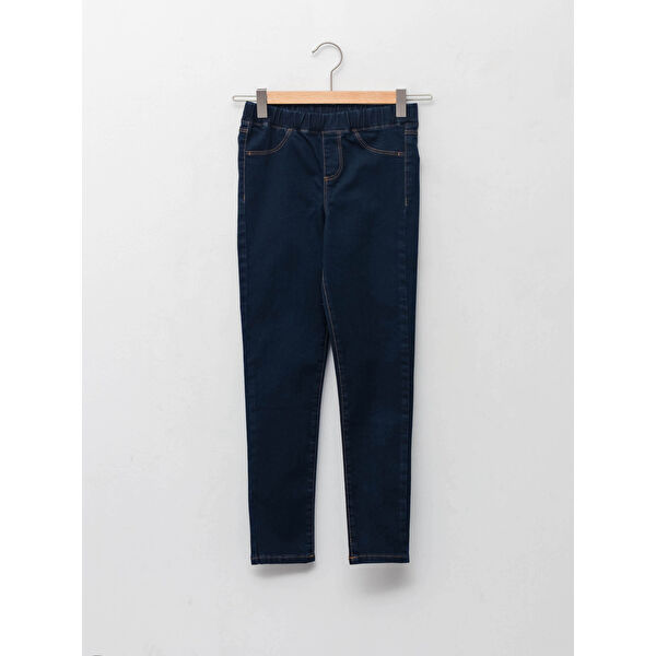 Beli Lastikli Super Skinny Fit Kız Çocuk Jean Pantolon