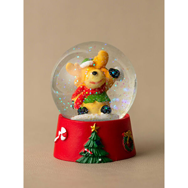 Yılbaşı Temalı Dekoratif Cam Kar Küresi 6x6x8 Cm Yılbaşı Temalı Dekoratif Cam Kar Küresi 6x6x8 Cm