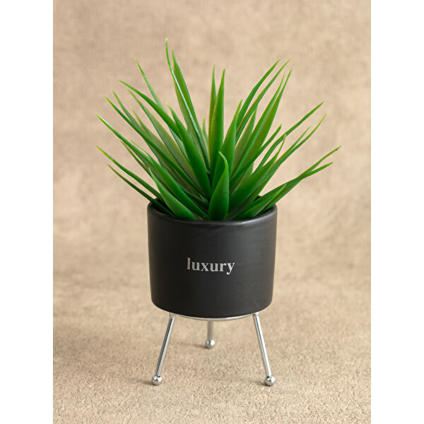 Baskılı Seramik Dekoratif Ayaklı Saksı 8x8x10 Cm Baskılı Seramik Dekoratif Ayaklı Saksı 8x8x10 Cm