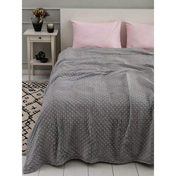 Çift Kişilik Tomurcuk Desenli Well Soft Battaniye 200x220 Cm