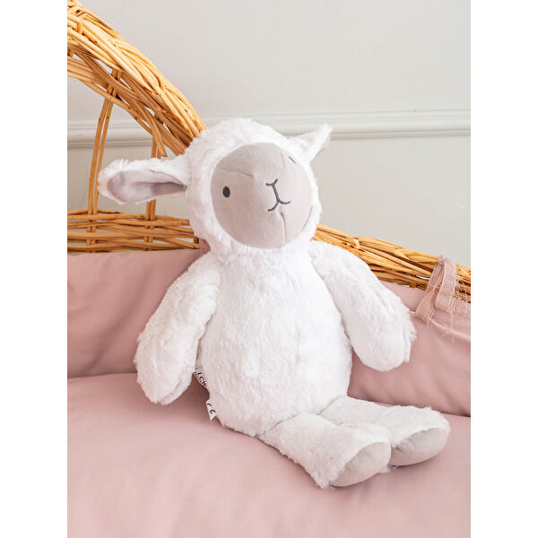 Nakış Detaylı Dolgulu Pelüş Bebek Koyun Kırlent Nakış Detaylı Dolgulu Pelüş Bebek Koyun Kırlent