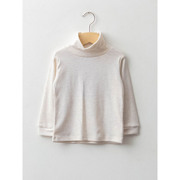 Balıkçı Yaka Uzun Kollu Basic Erkek Bebek Tişört Balıkçı Yaka Uzun Kollu Basic Erkek Bebek Tişört