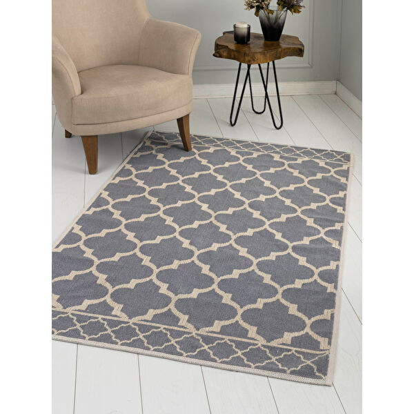 Desenli Pamuklu Halı 120x180 Cm