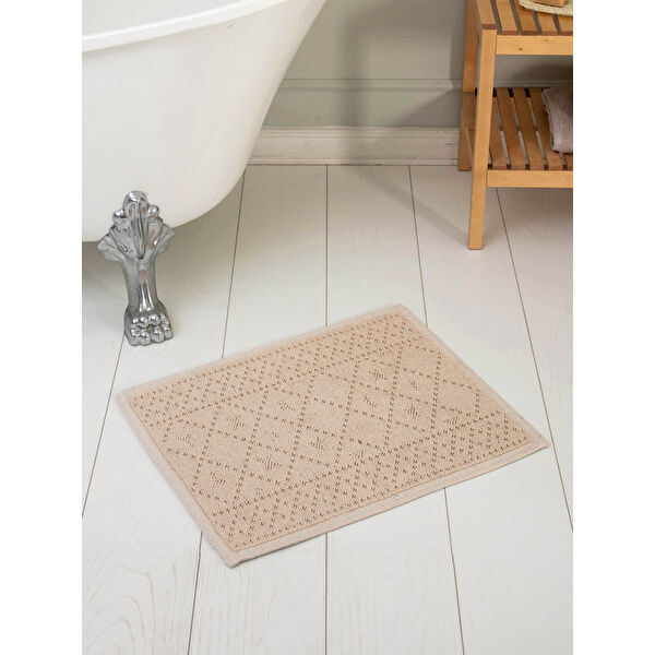 Desenli Pamuklu Banyo Paspası 50x60 Cm