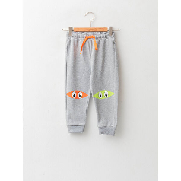Beli Lastikli Baskılı Erkek Bebek Jogger Eşofman Alt Beli Lastikli Baskılı Erkek Bebek Jogger Eşofman Alt