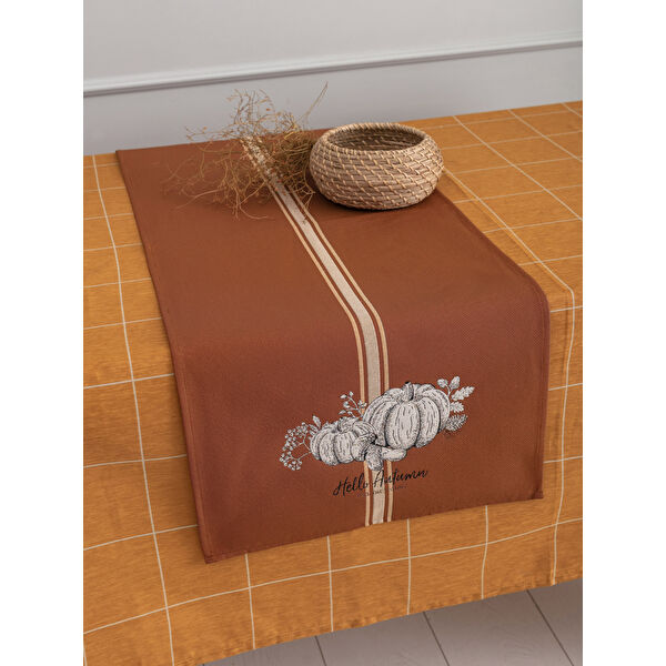 Bal Kabağı Jakarlı Goblen Runner 45x120 Cm Bal Kabağı Jakarlı Goblen Runner 45x120 Cm