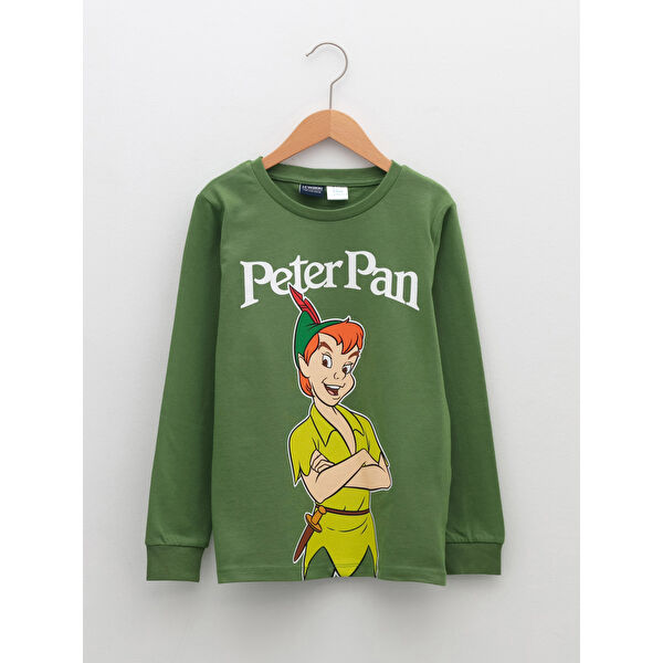 Bisiklet Yaka Peter Pan Baskılı Uzun Kollu Erkek Çocuk Sweatshirt Bisiklet Yaka Peter Pan Baskılı Uzun Kollu Erkek Çocuk Sweatshirt