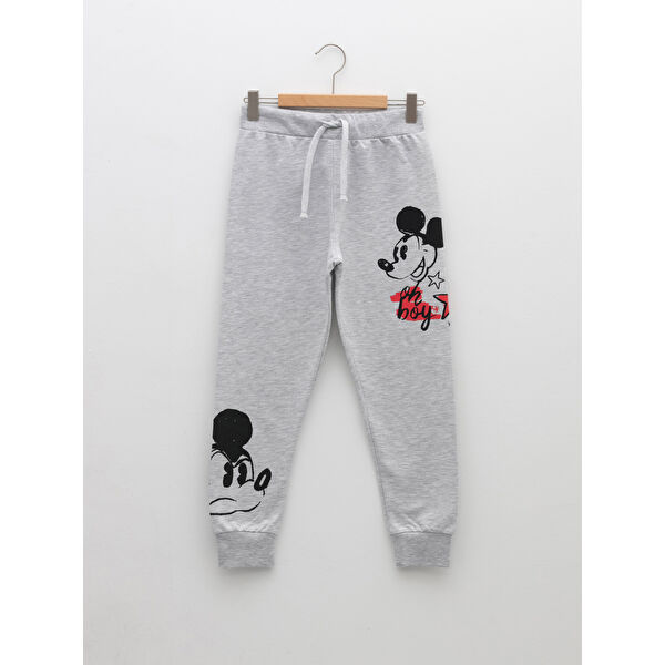 Beli Lastikli Mickey Mouse Baskılı Erkek Çocuk Jogger Eşofman Altı Beli Lastikli Mickey Mouse Baskılı Erkek Çocuk Jogger Eşofman Altı