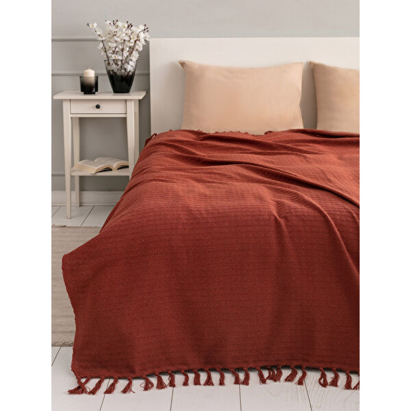 Çift Kişilik Püsküllü Yatak Örtüsü 200x230 Cm