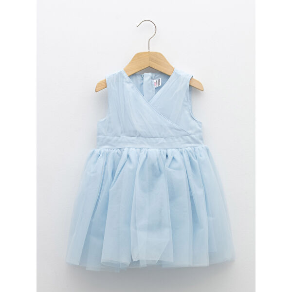 V Yaka Basic Kız Bebek Elbise V Yaka Basic Kız Bebek Elbise