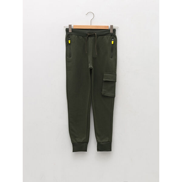 Beli Lastikli Basic Erkek Çocuk Jogger Eşofman Altı Beli Lastikli Basic Erkek Çocuk Jogger Eşofman Altı