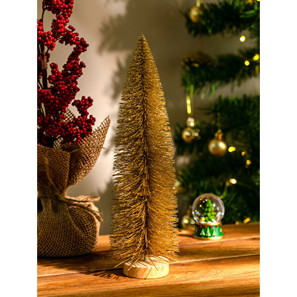 Çam Ağacı Şeklinde Dekoratif Süs 9x9x30 Cm