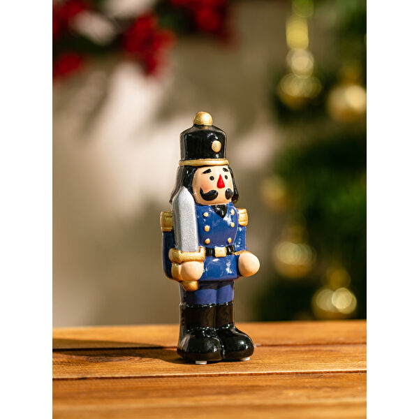 Yılbaşı Temalı Seramik Dekoratif Süs 5x4x13 Cm