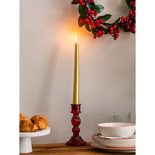 Yılbaşı Temalı Cam Mumluk 15 Cm Yılbaşı Temalı Cam Mumluk 15 Cm
