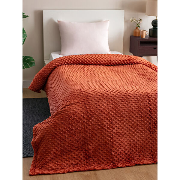 Wellsoft Tomurcuk Desenli Tek Kişilik Battaniye 150x220 Cm