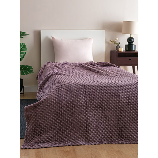 Wellsoft Tomurcuk Desenli Tek Kişilik Battaniye 150x220 Cm