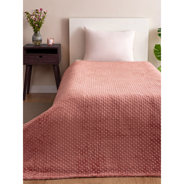Wellsoft Tomurcuk Desenli Tek Kişilik Battaniye 150x220 Cm