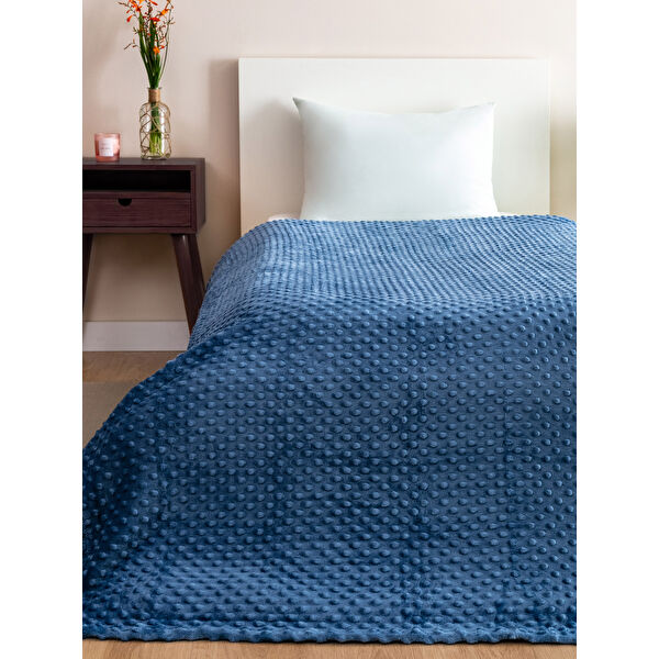 Wellsoft Tomurcuk Desenli Tek Kişilik Battaniye 150x220 Cm