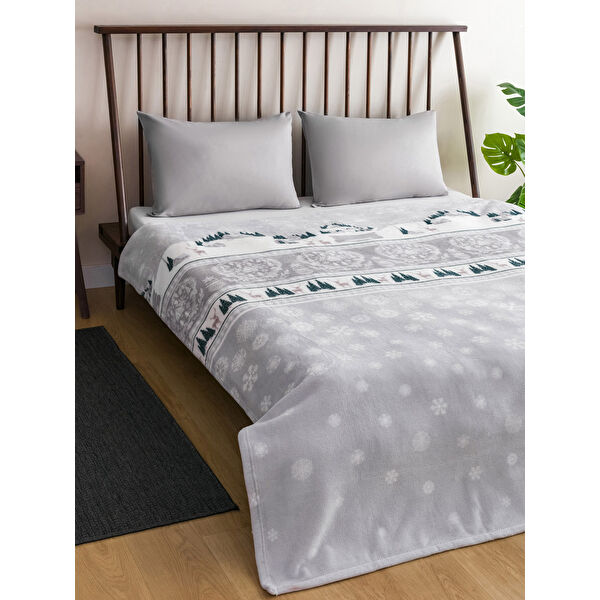 Desenli Wellsoft Çift Kişilik Battaniye 200x220 Cm