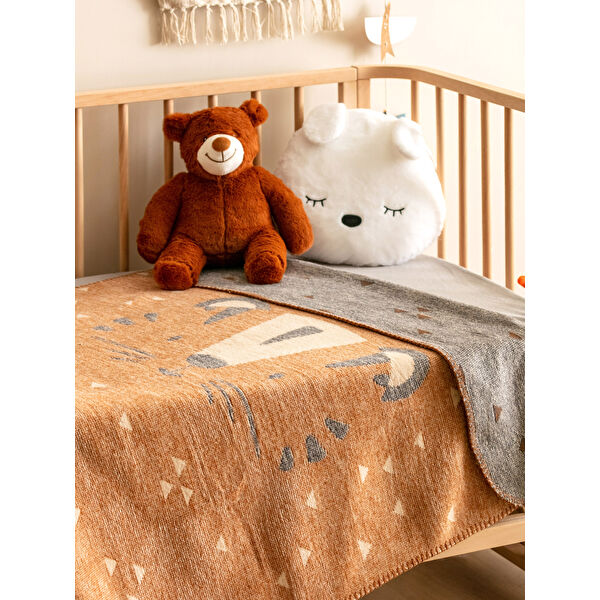 Desenli Bebek Battaniye 100x120 Cm