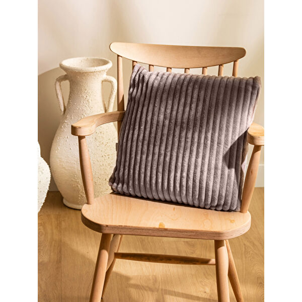 Kendinden Desenli Welsoft Dolgulu Kırlent 45x45 Cm