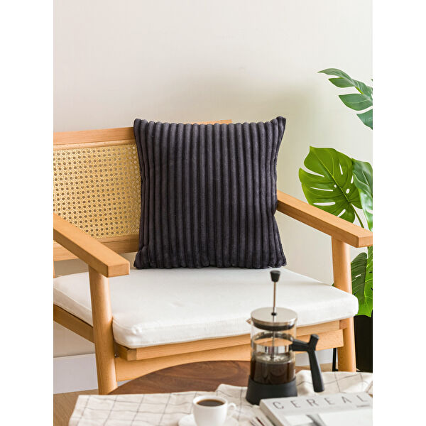 Kendinden Desenli Welsoft Dolgulu Kırlent 45x45 Cm