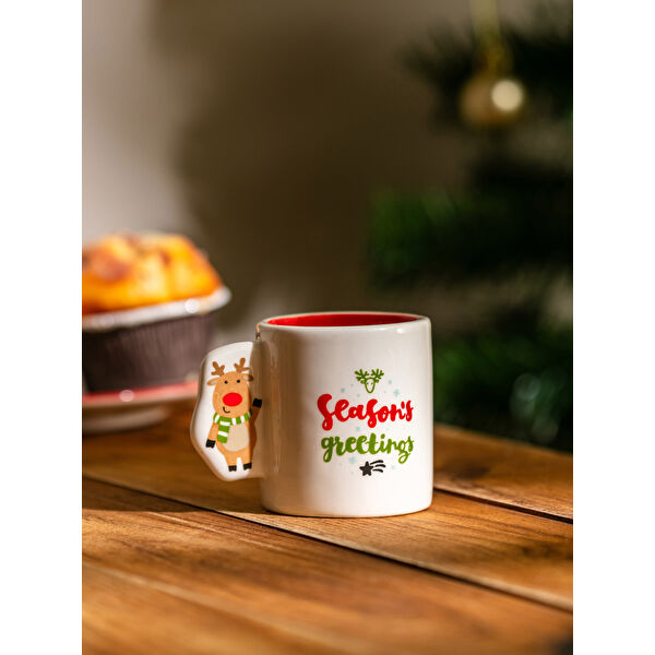 Yılbaşı Temalı Kahve Fincanı 100 Ml