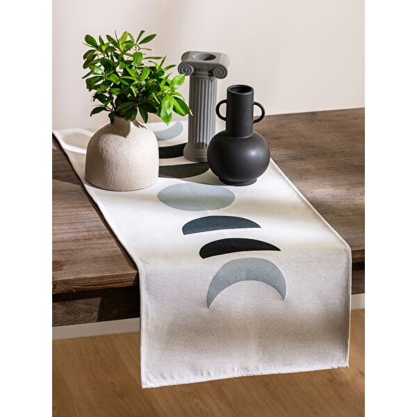 Ay Desenli Runner 45x120 Cm