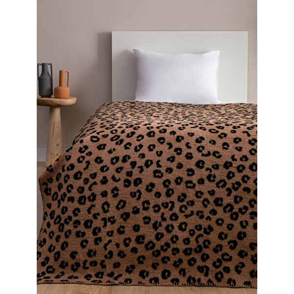 Desenli Çift Taraflı Tek Kişilik Battaniye 130x170 Cm