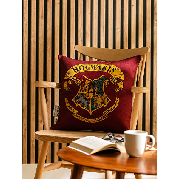 Harry Potter Lisanslı Jakarlı Kırlent Kılıfı 45x45 Cm