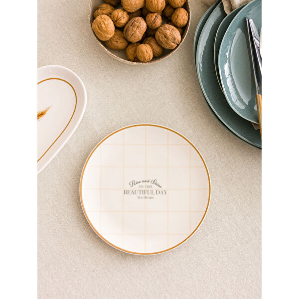 Baskılı Seramik Pasta Tabağı 20 Cm Baskılı Seramik Pasta Tabağı 20 Cm