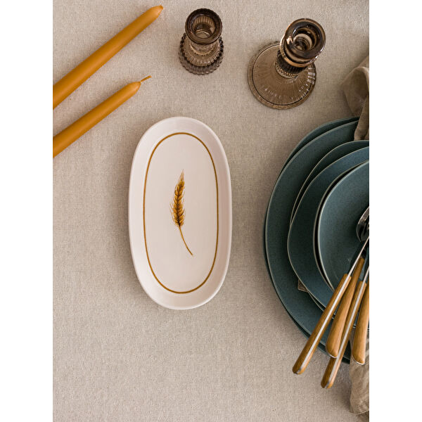 Baskılı Seramik Salata Sunum Tabağı 22 Cm Baskılı Seramik Salata Sunum Tabağı 22 Cm