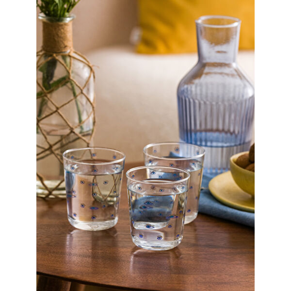 Baskılı Cam Bardak 3'lü 380 Ml
